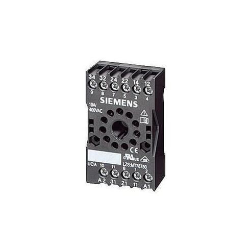 Siemens LZS:MT78750 Standard Plug-In Socket, For Use With MT Series ...