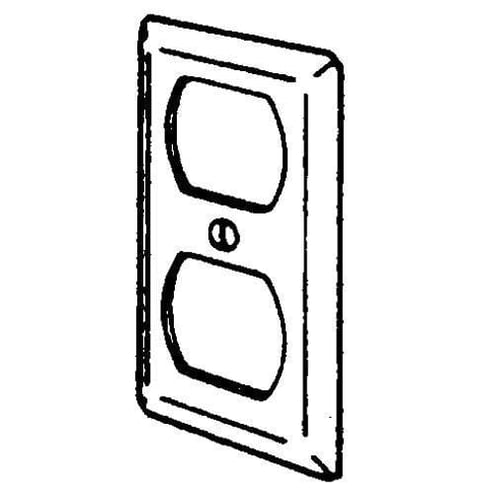 Appleton® ETP™ 2510 Handy Box Cover, 4 in L x 2-1/8 in W, Duplex ...