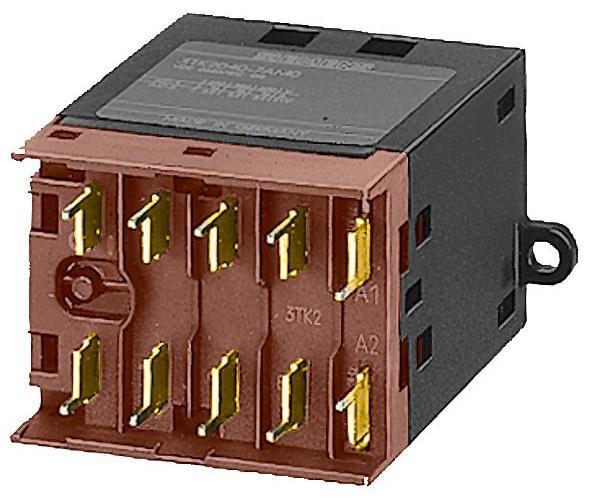 Siemens 3TK2040-6AC2 3TK Miniature Contactor, 24 VAC V Coil, 916 A, 4NO ...