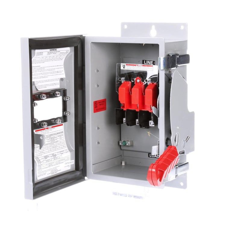 Siemens HNF361JW Type VBII Enclosed Heavy Duty Low Voltage Non-Fusible ...