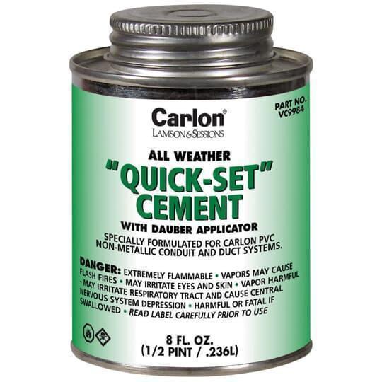 Carlon® VC9983 All Weather Quick Set Conduit Cement With Dauber ...