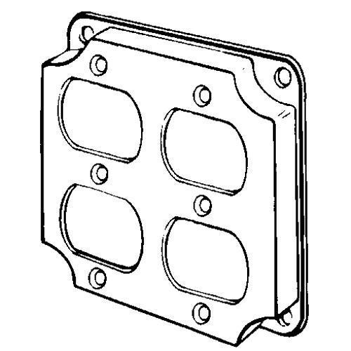 Appleton ETP 8371N Raised Square Box Cover, 4 in L x 4 in W x 12 in D ...