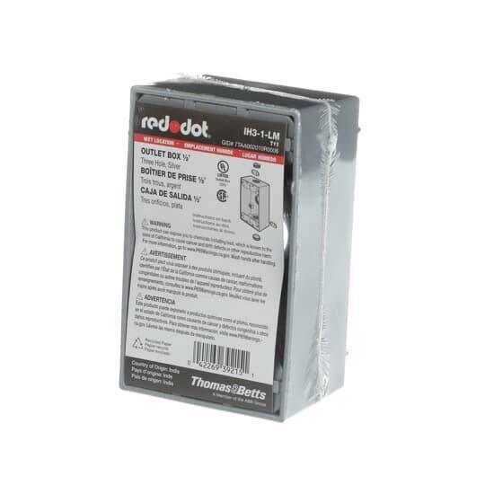 Red Dot® IH3-1-LM Universal Weatherproof Box With Mounting Lug, Die ...