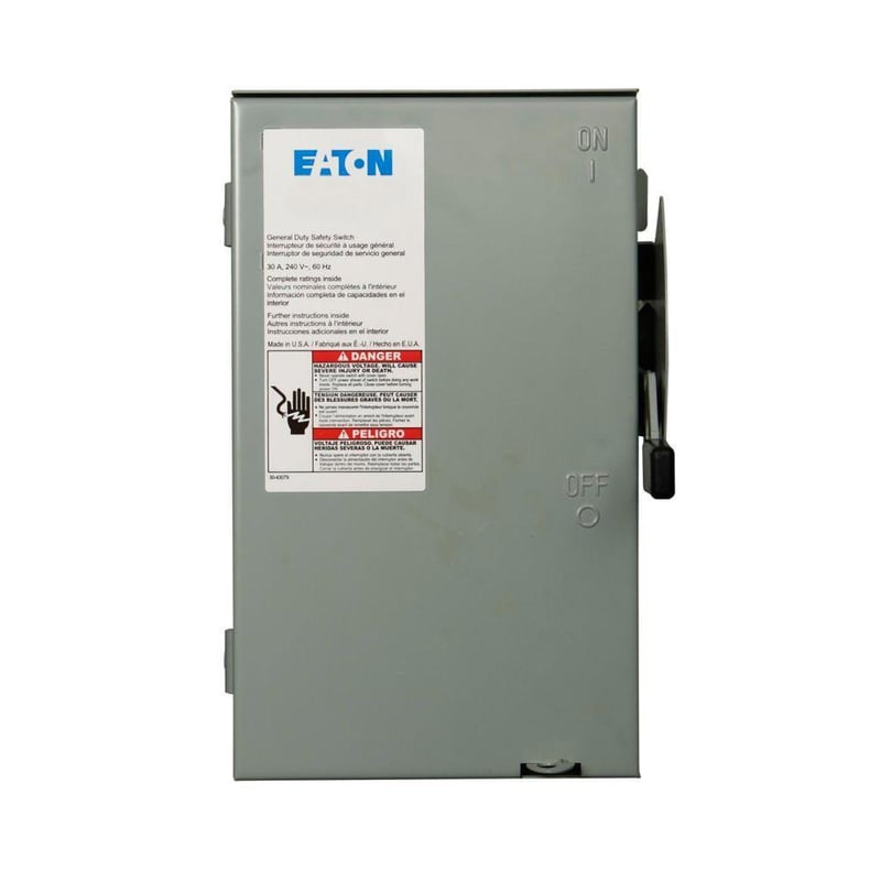 EATON DG321URB DG Series Non-Fusible Rainproof General Duty Safety ...