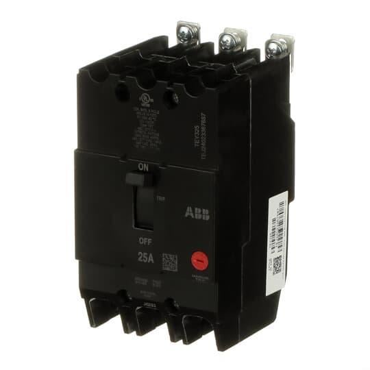 GE TEY325 Compact Lighting Panel Circuit Breaker, 120/240/277 VAC, 25 A ...