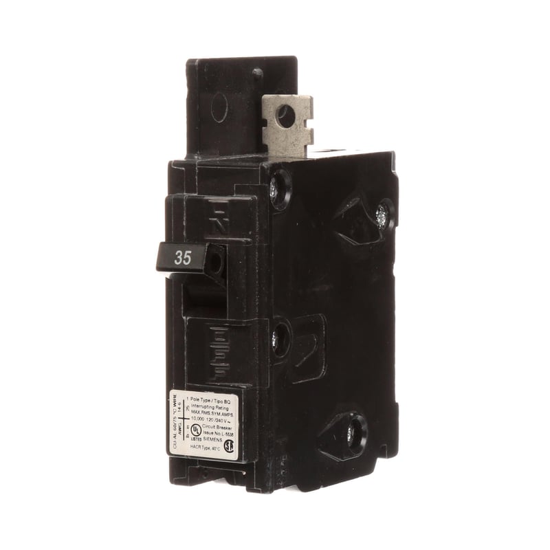 Siemens BQ1B035 Type BQ Low Voltage Molded Case Circuit Breaker, 120 ...