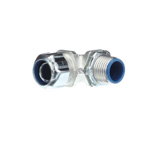 T&B® 5351 Insulated Conduit Connector, 3/8 in Trade, 90 deg, Malleable ...