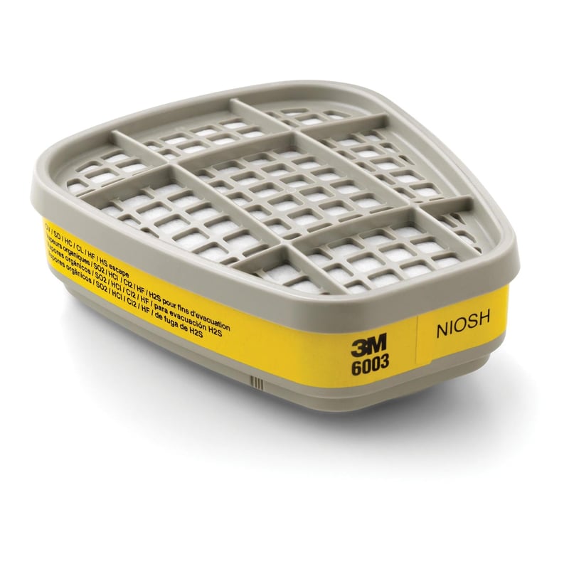 3M 7000051849 Chemical Gas/Vapor Cartrridge, For Use With 3M 6000, 7000 ...