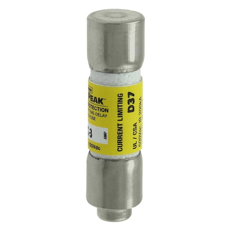Bussmann Low-Peak LP-CC-3 Current Limiting Time Delay Fuse, 3 A, 600 ...