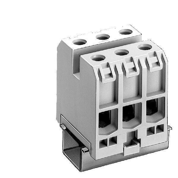 Siemens 8WA1305 1-Tier Standard Terminal Block, 800 VAC, 120 A, 10 to 1 ...