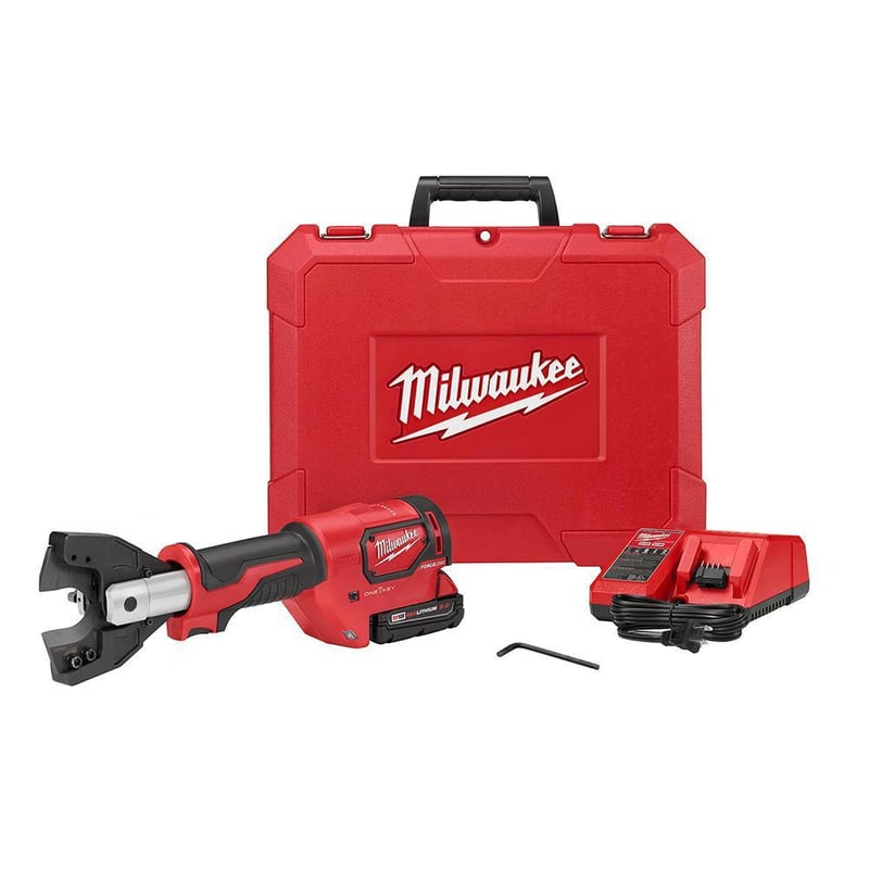 Milwaukee M18 2672-21 Cordless Cable Cutter Kit, 1000 kcmil Aluminum ...