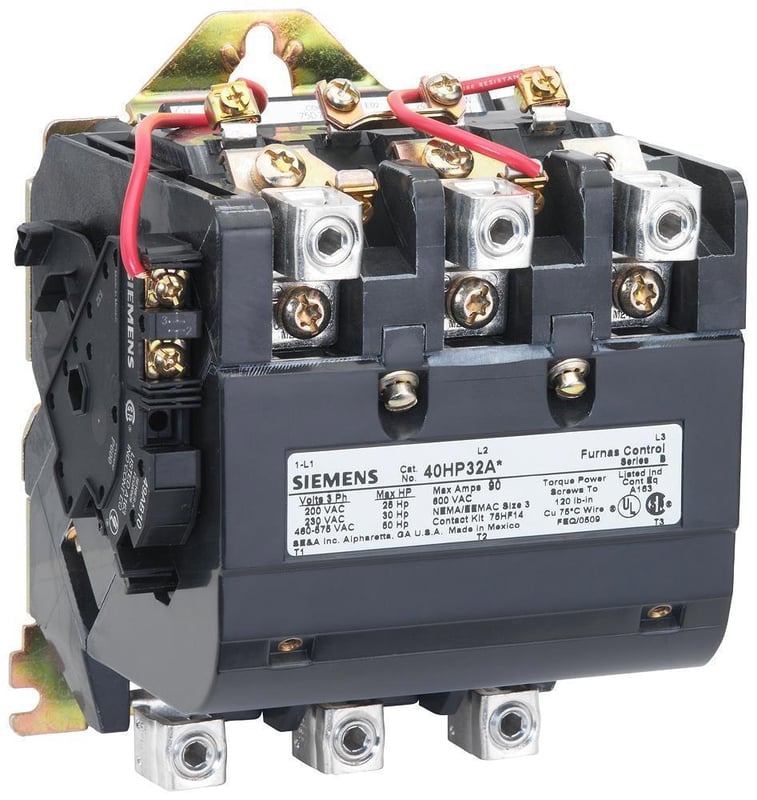 Siemens 40IP32AH 3-Phase 3-Wire Class 40 Across the Line Full Voltage ...