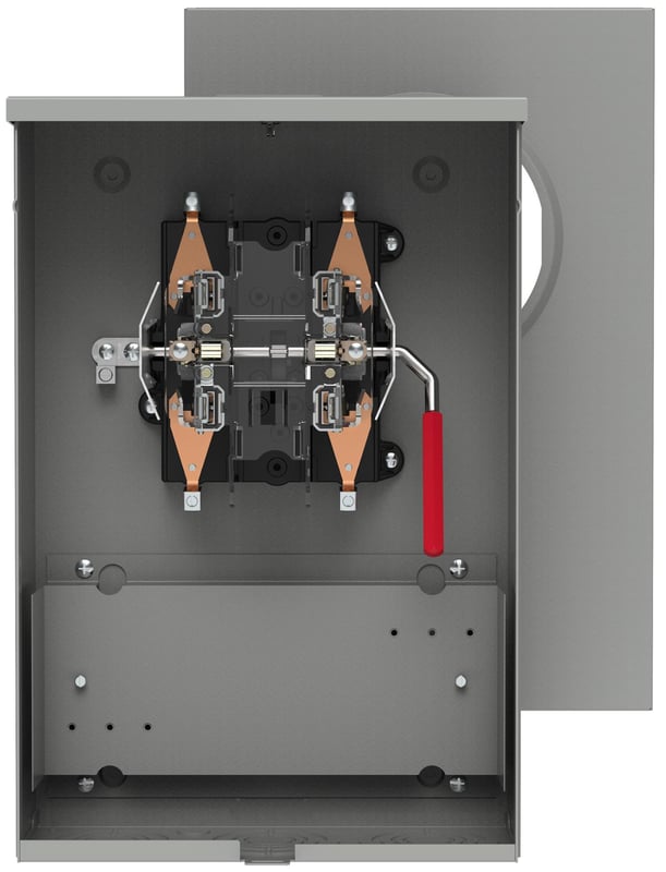 Siemens TALON 9804-8557 6-Cutout Type HQ6T Transformer Rated Meter ...