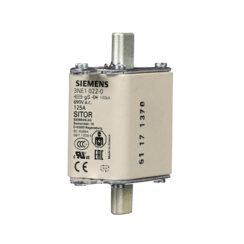 Siemens 3NE1020-2 Class gR SZ NH00 Low Voltage HRC Fuse Link With Front ...