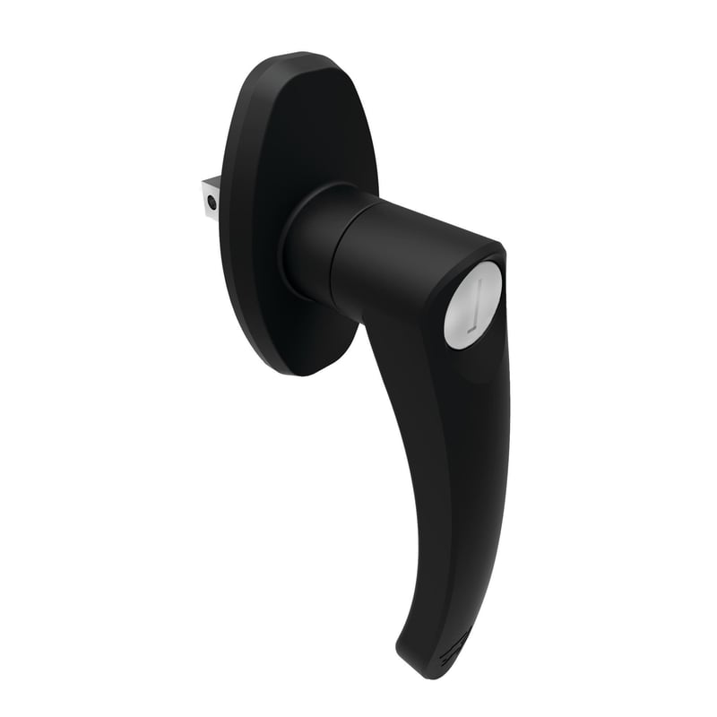 Hoffman AL2ACCWBLK A80 1-Point Counter Clockwise Latch Kit, Key Locking ...