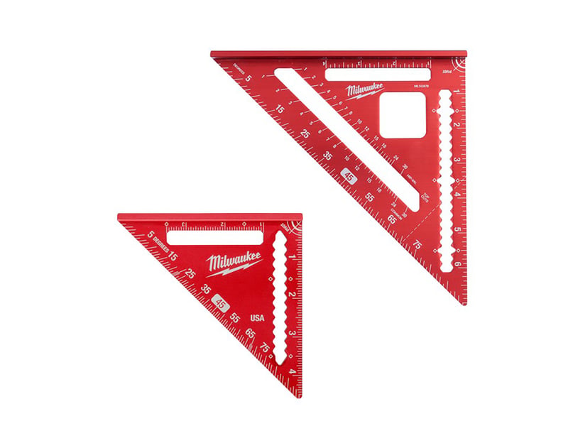 Milwaukee® MLSQ070P High-Visibility Laser Etched Rafter Square and Trim ...