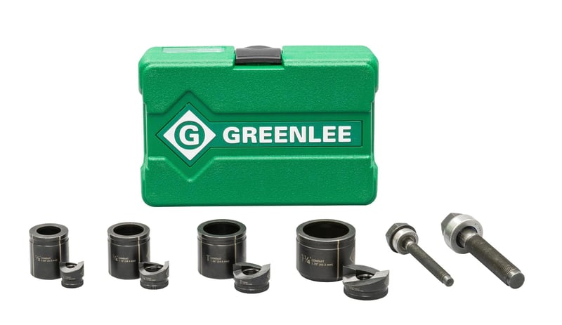Greenlee® Slug-Buster® 7235BB Manual Knockout Punch Die Kit, 10 ga ...