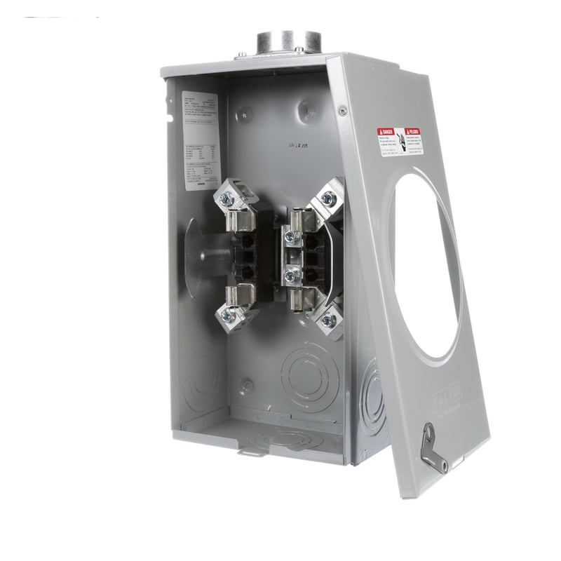 Siemens TALON UAT317-DG 1-Position 6-Cutout Type UAT3 Meter Socket, 600 ...