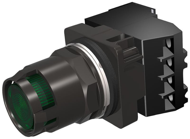 Siemens 52BT6H3AV Command 52 Guarded Illuminated Pushbutton Complete ...