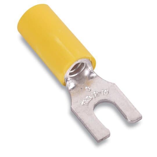 Sta-Kon RC10-14FL RC Series Insulated Locking Fork Terminal, 12 to 10 ...