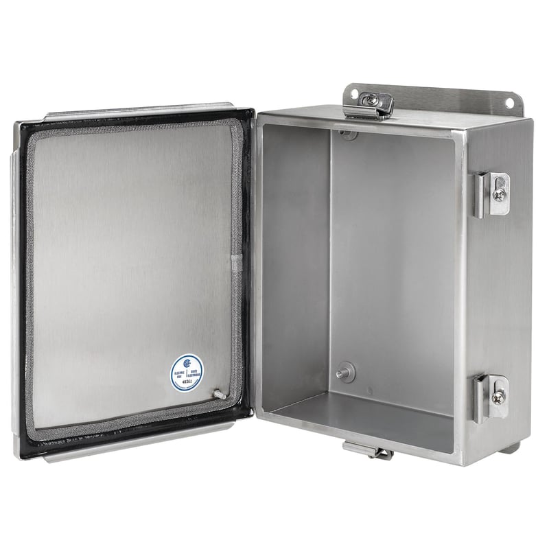 Hoffman A1212CHEMCSS Type EMC Junction Box, 12 in H x 12 in W x 6 in D ...