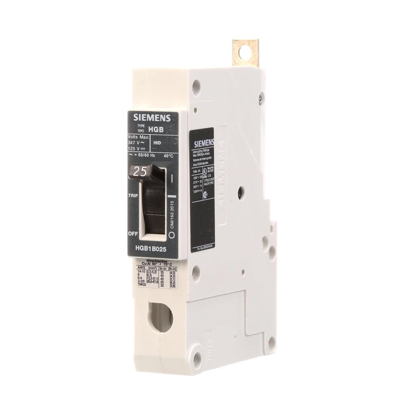 Siemens SpeedFax HGB1B025B Low Voltage Molded Case Circuit Breaker, 277 ...
