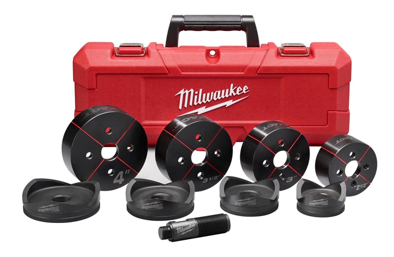 Milwaukee® M18™ Exact™ 49-16-2695 Knockout Punch Set, 10 ga Mild Steel ...