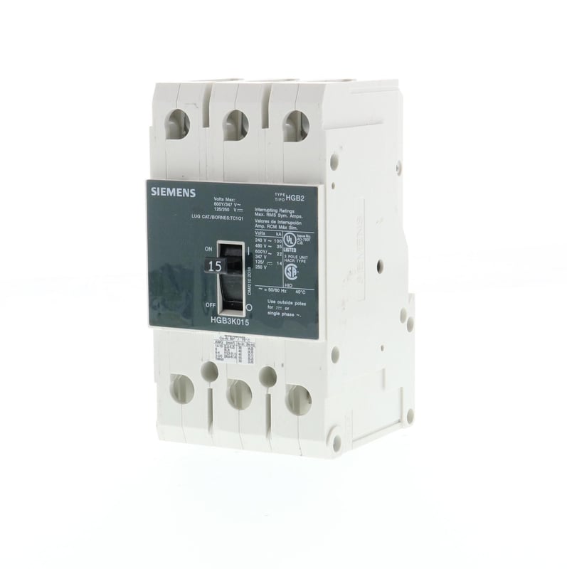 Siemens SpeedFax HGB3K020B Low Voltage Molded Case Circuit Breaker ...