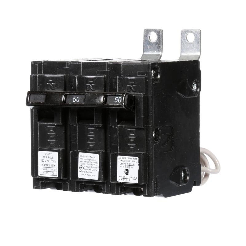 Siemens B25000S01 Type BL Molded Case Circuit Breaker, 120/240 VAC, 50 ...