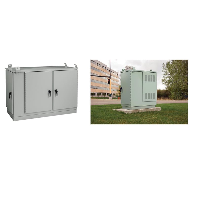 Hoffman OPAL™ T504030PM3 DPMC Opal DSL Cabinet, 48-1/2 in L x 43.54 in ...