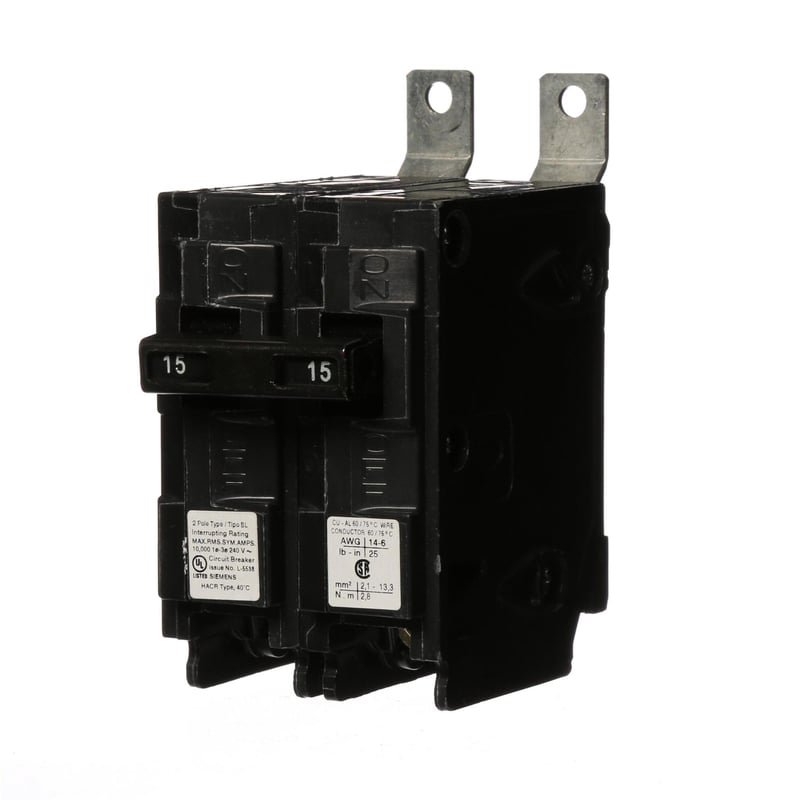 Siemens SpeedFax™ B215R Type BL Molded Case Circuit Breaker With Insta ...