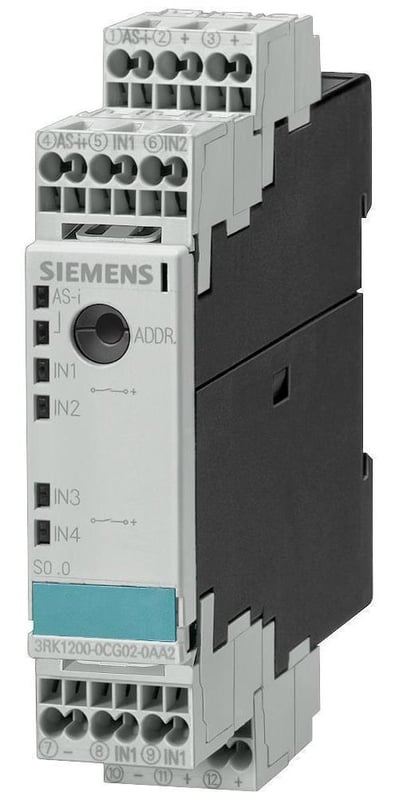 Siemens 3RK1402-0BG00-0AA2 AS-I SlimLine Compact Standard Slave Digital ...