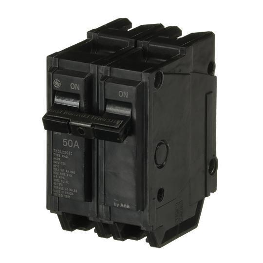 GE Q-Line® THQL22050 Type THQL Compact Molded Case Circuit Breaker, 240 ...