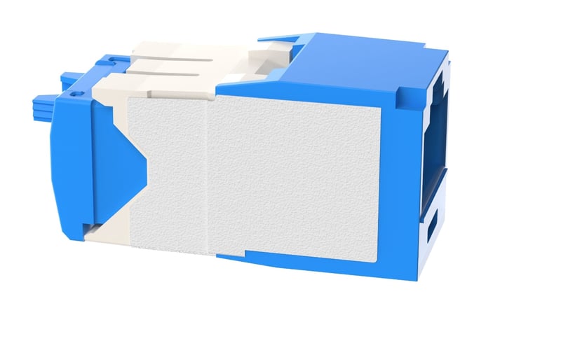 Mini-Com® UTP RJ45 Cat 6A TG Jack Module, Blue | Agilix Solutions